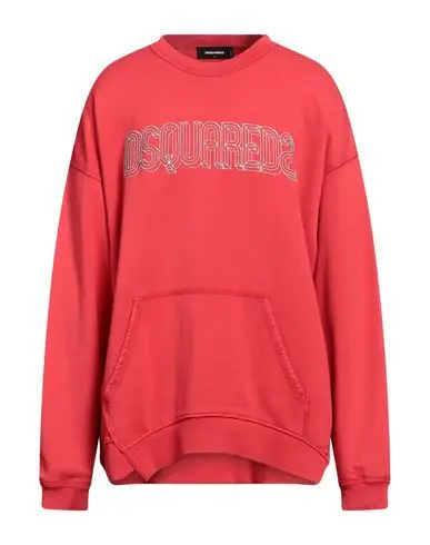 Dsquared2 Cotton Fleece Sweatshirt - Red