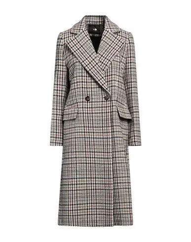 Maje Double-breasted Glen Plaid Coat