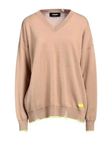 Dsquared2 Virgin Wool, Cashmere, And Polyester Sweater - Beige