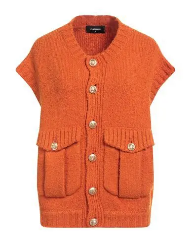 Dsquared2 Cardigan In Wool And Polyamide - Orange