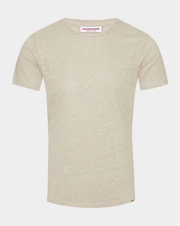 Orlebar Brown Ob-t Linen T-shirt - Pebble