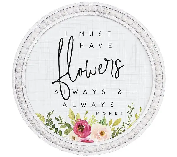 SINCERE SURROUNDINGS Flowers Always Beaded Art Sincere Surroundin Gs