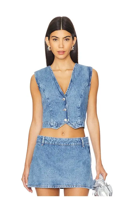SEROYA Shelly Tailored Denim Vest