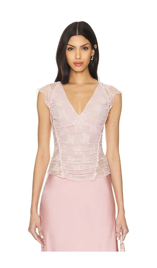 Free People X Intimately Fp Lacey In Love Cami - Mauve Chalk