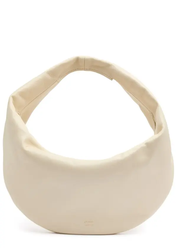 Khaite Olivia Medium Leather Top Handle Bag - Off White