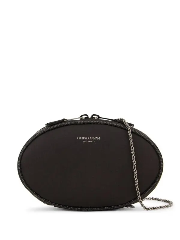 Giorgio Armani Chain-link Clutch - Black