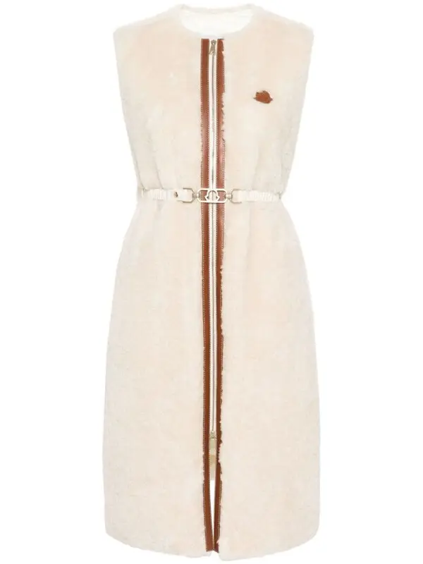 Moncler Sorbier Faux-fur Midi Coat