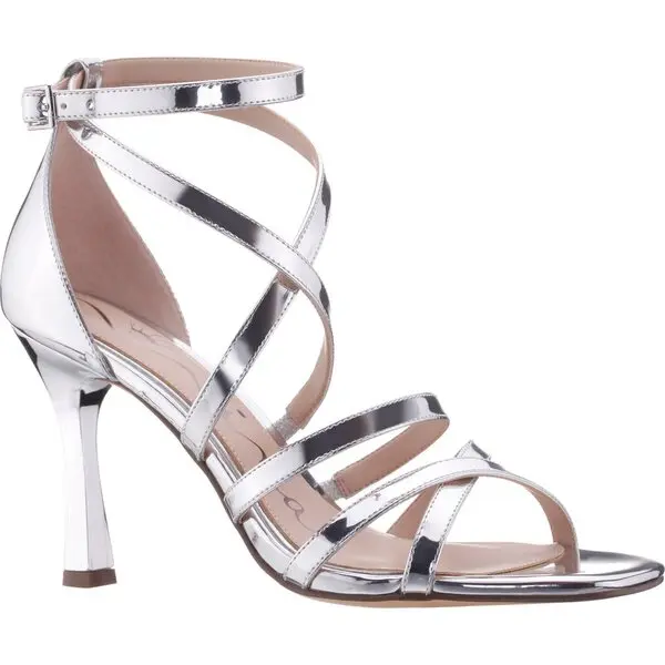 Nina Devyn Ankle Strap Sandal - Silver