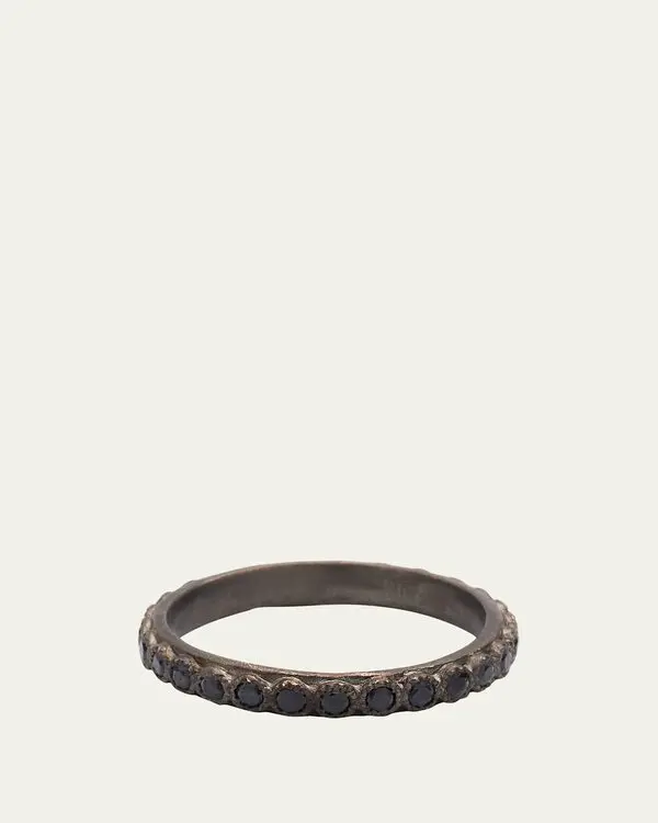 Armenta Old World Black Sapphire Stack Ring