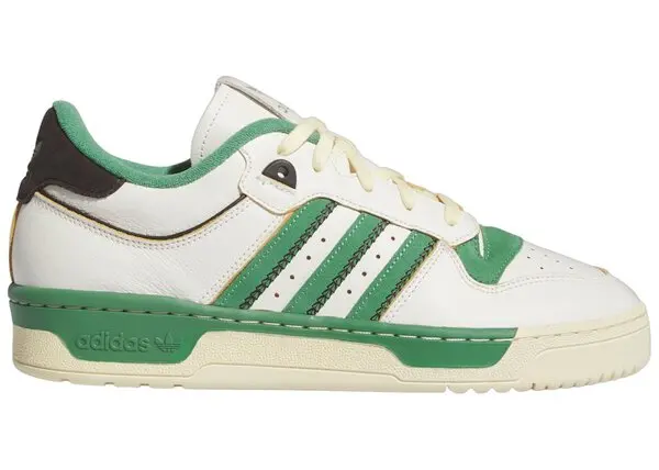 Adidas Rivalry 86 Low Sneakers - Cloud White/preloved Green/easy Yellow