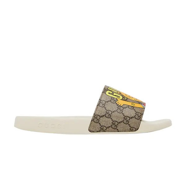 Gucci Pablo Delcielo X Gg Supreme Slide - Brown