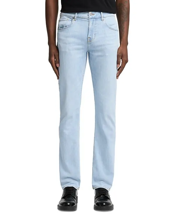 7 For All Mankind Straight Fit Jeans - Studio Blue