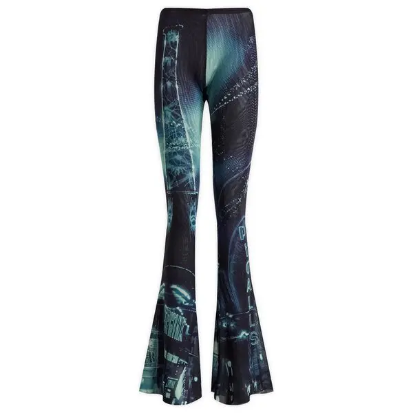 Jean Paul Gaultier Pigalle Print Mesh Trousers - Multi