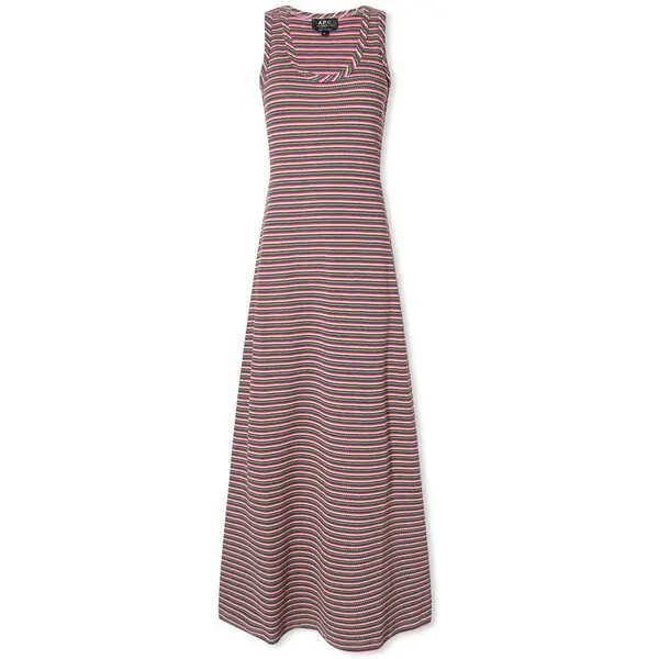 A.p.c. Shelly Striped Maxi Dress
