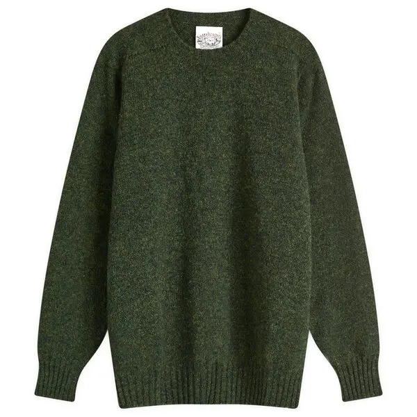 JAMIESON'S OF SHETLAND Crew Knit - Pine