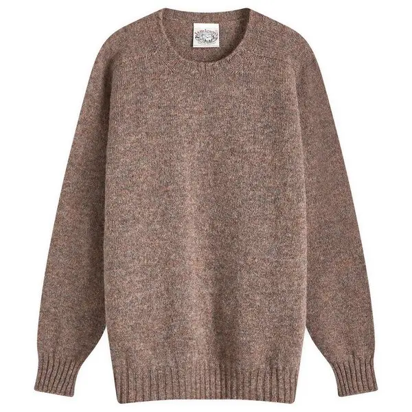 JAMIESON'S OF SHETLAND Crew Neck Knit - Thistledown