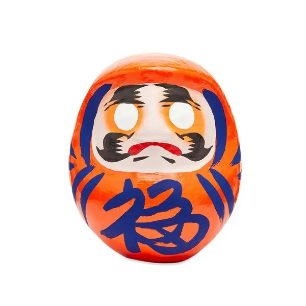 BEAMS Lucky Charm Doll Dharma - Orange