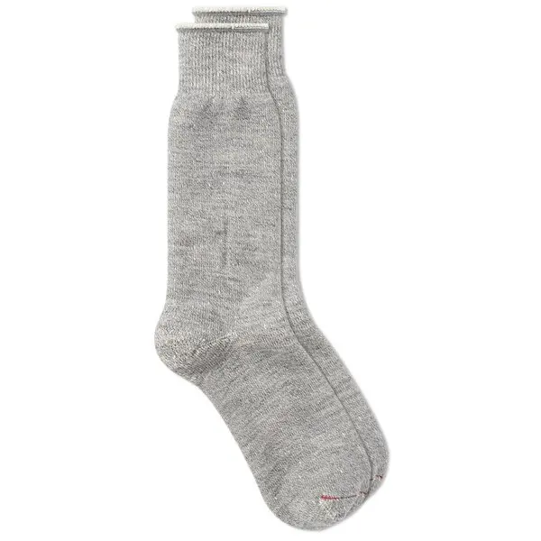 ROTOTO Double Face Socks - Mid Grey