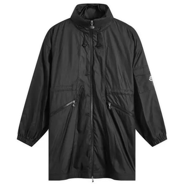 Moncler Adhemar Long Parka Jacket - Black
