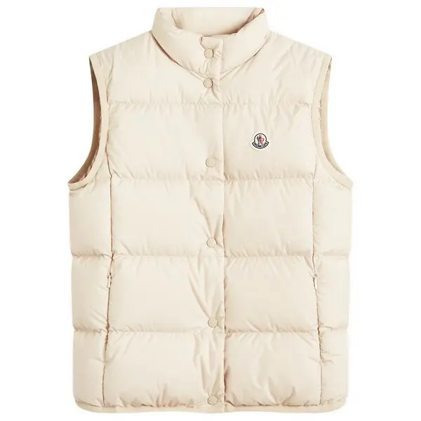 Moncler Badia Padded Vest - Beige