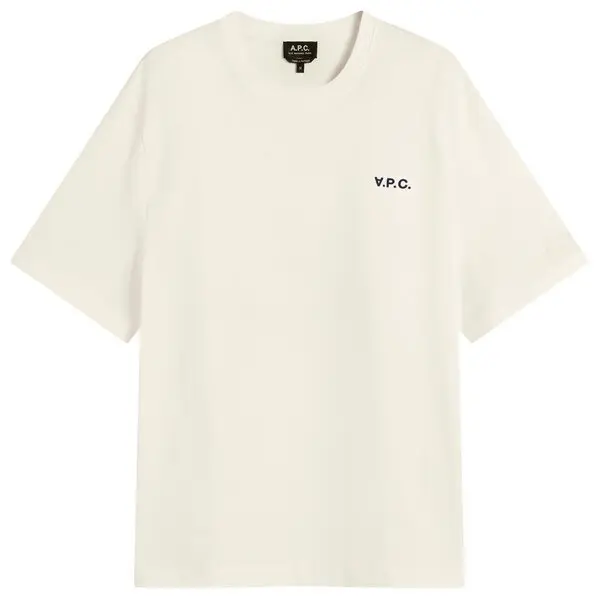 A.p.c. Vpc Logo T-shirt - White/dark Navy