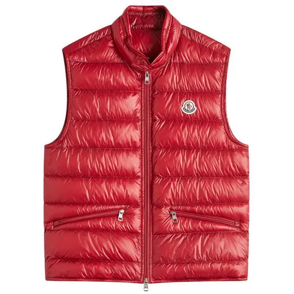 Moncler Gui Padded Vest - Red