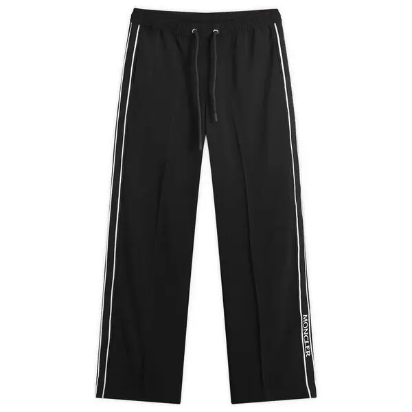 Moncler Trousers With Logo Jacquard Stripes