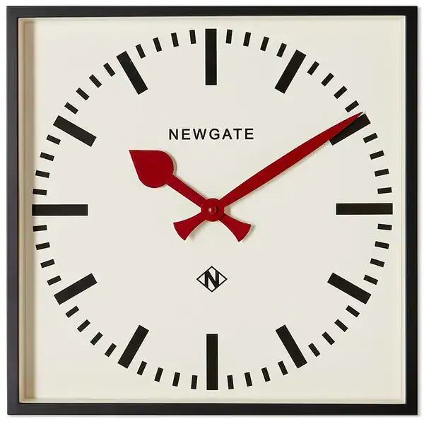 Newgate Number Five Railway Wall Clock - Red | Editorialist