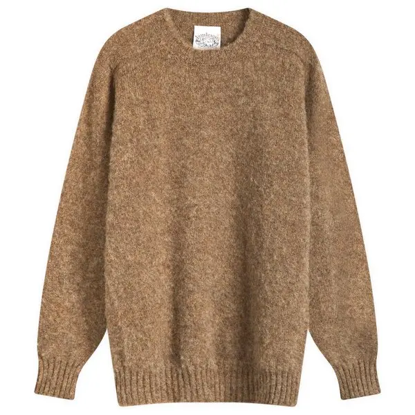 JAMIESON'S OF SHETLAND Brushed Crew Knit