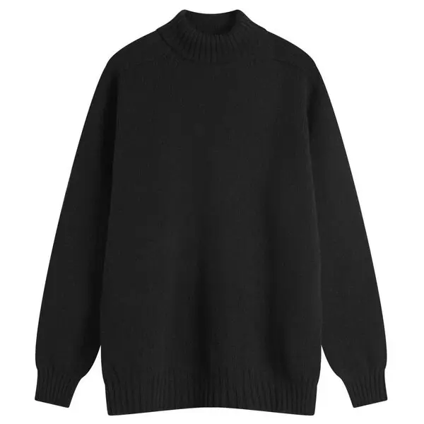 JAMIESON'S OF SHETLAND Roll Neck Knit - Black