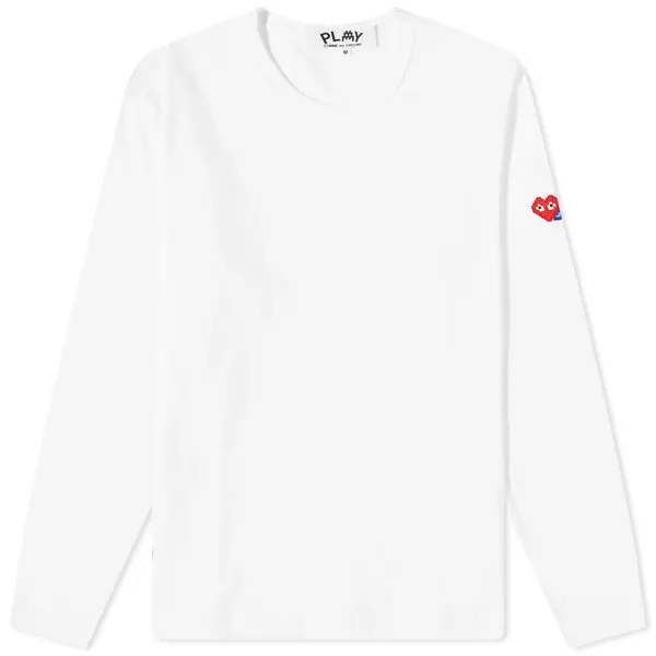 Play Comme Des Garcon Long Sleeve Invader T-shirt