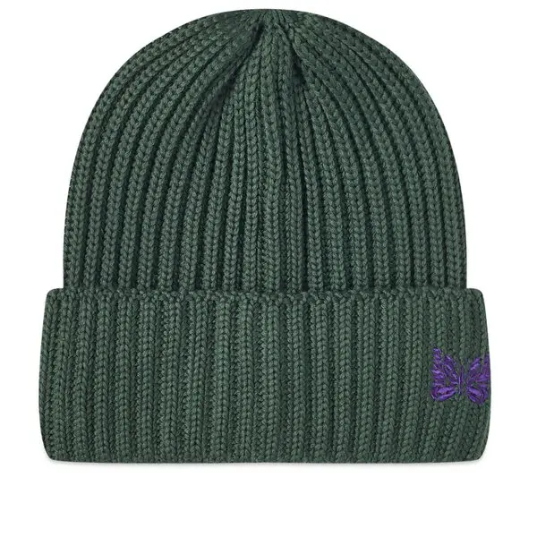 Needles Merino Wool Watch Beanie In Green - 49% Off  display picture 1