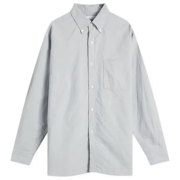 Nanamica Button Down Wind Shirt - Greyish Navy