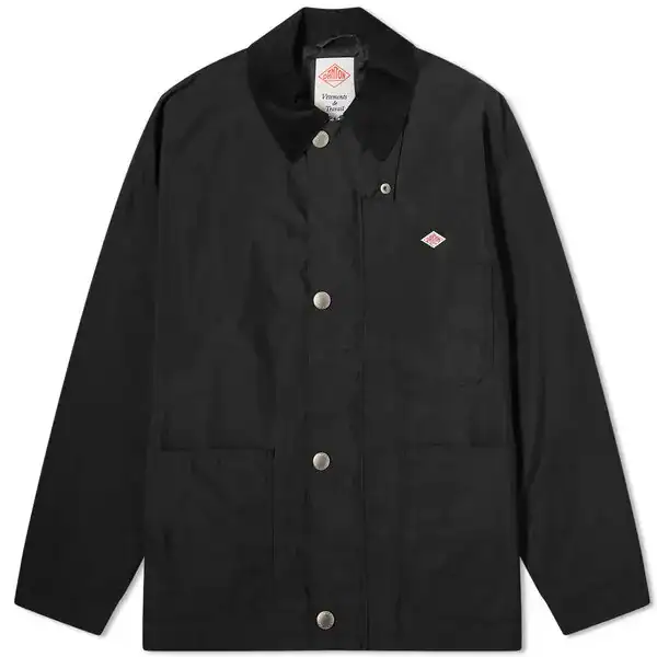 【美品、XL】danton NYLON COVERALL JACKET Danton Nylon Coverall Jacket In Black - 45% Off | Editorialist