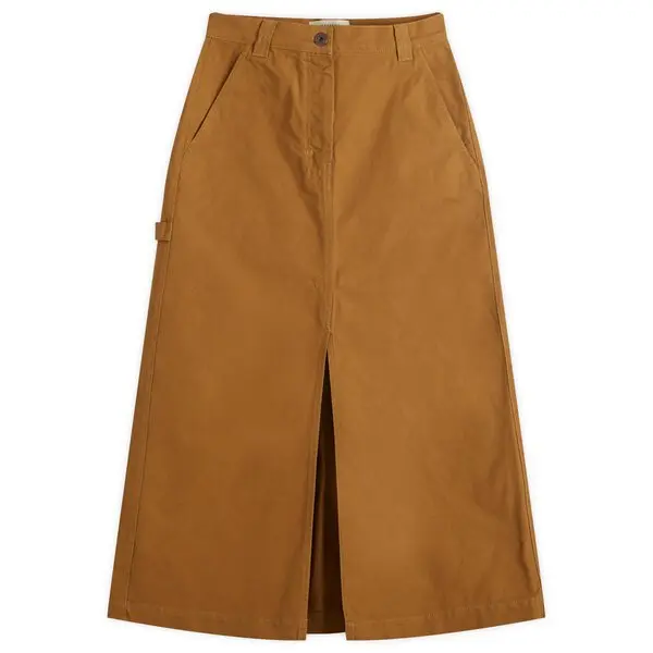 WEEKEND BY MAX MARA Longline Cotton Canvas Skirt