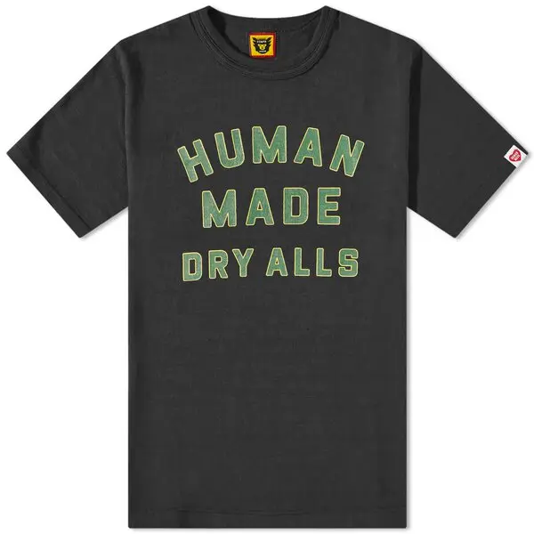 Human Made Font T-Shirt In Black - 55% Off | Editorialist