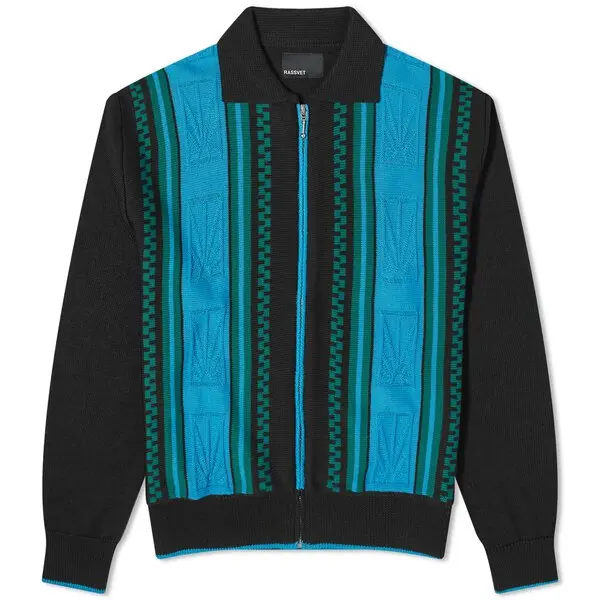 RASSVET Stripe Zip Cardigan