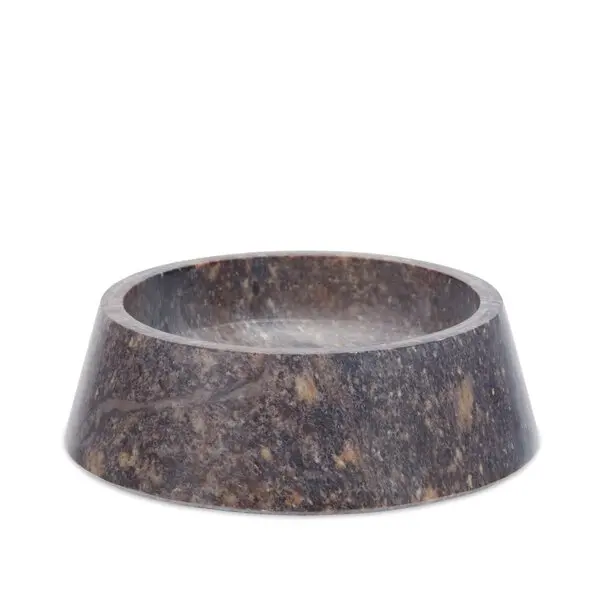 PUEBCO Marble Pet Bowl - Dark Mix