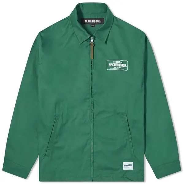 Neighborhood Zip Work Jacket In Green - 35% Off | Editorialist
