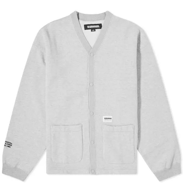 トップス neighborhood 23aw sweat cardigan Neighborhood Plain Sweat Cardigan In Grey - 40% Off | Editorialist