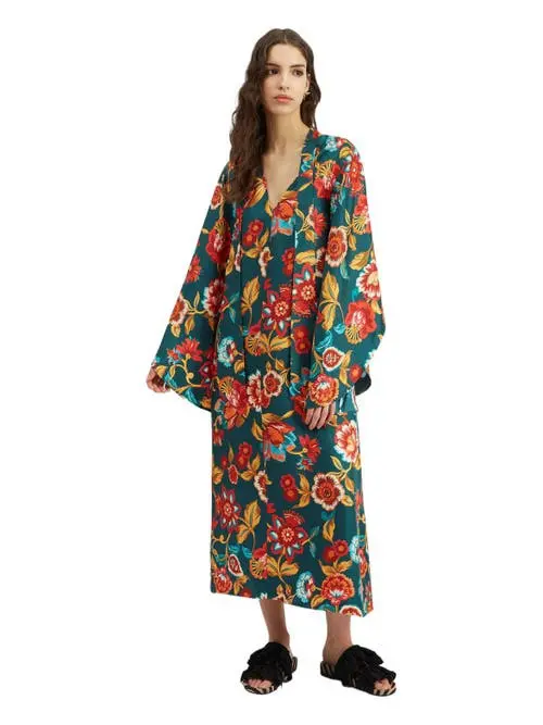 La DoubleJ Magnifico Midi Dress - Hottie Emerald
