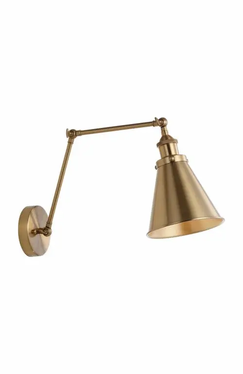 JONATHAN Y Rover Adjustable Arm Metal Led Wall Sconce
