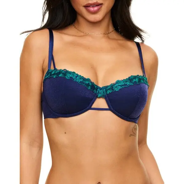 ADORE ME Eva Push Up Balconette Bra - Dark Blue