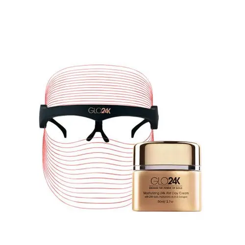 GLO24K 7 Color Led Beauty Mask + Day Cream