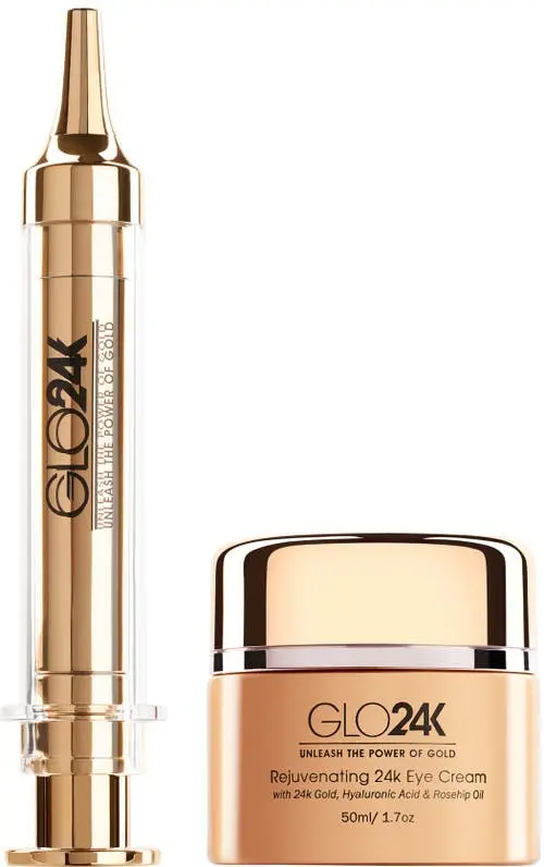 GLO24K Eye Care Set With Our 24k Instant Facelift Cream & Eye Cream