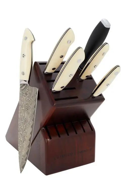 ZWILLING Bob Kramer Cumulus 7-piece Knife Block Set - White