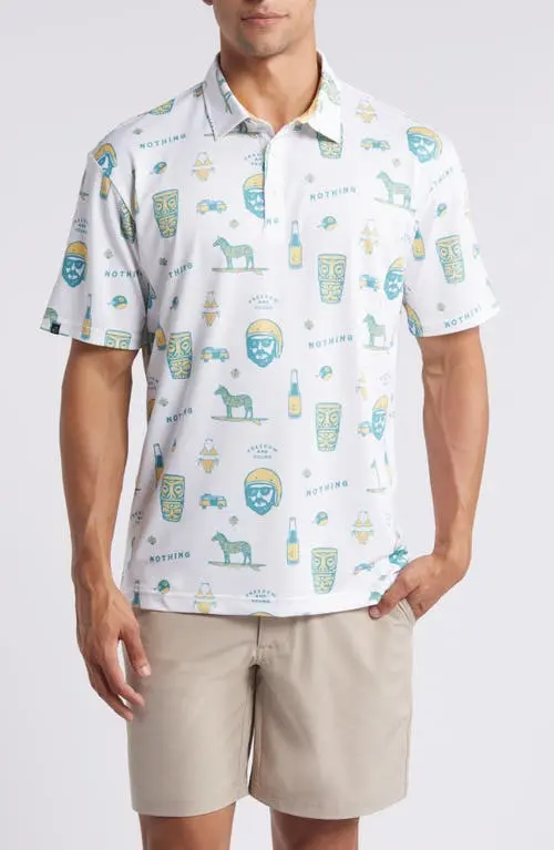 SWANNIES Jerry Icon Print Golf Polo
