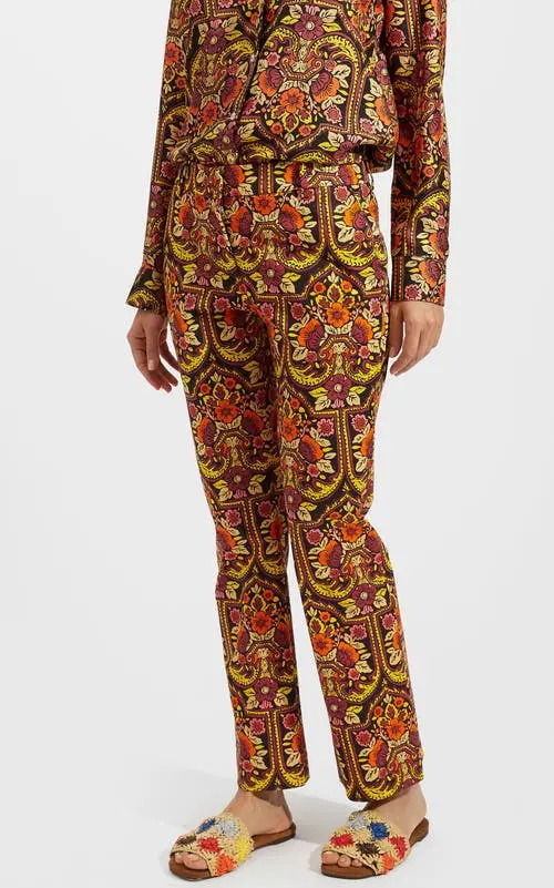 La DoubleJ 24/7 Printed Pants - Corte Black