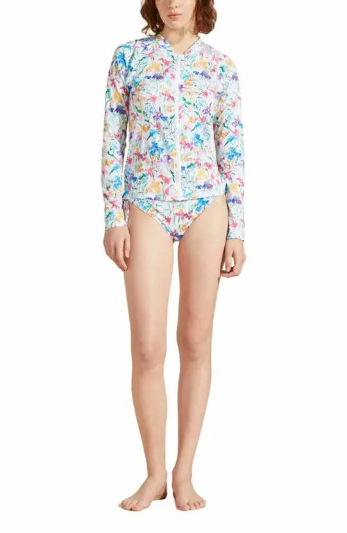 Vilebrequin Happy Flowers Zipped Rashguard