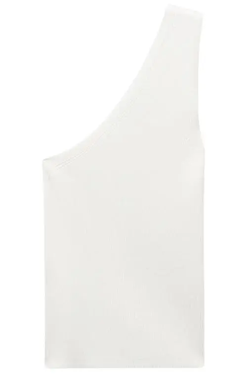 Mango Asim One-shoulder Top - White